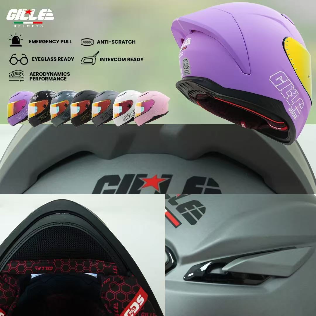 GILLE FF007 KERENA Motorcycle full face helmet Revo single visor helmets for women and men ...