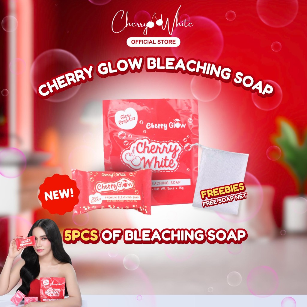 CHERRY WHITE Bleaching Soap 5 pcs in 1 pack | 350g | Shopee Philippines