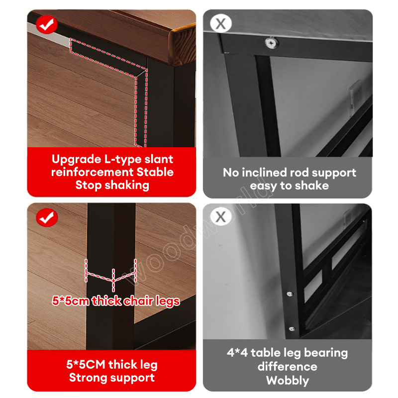 Conference Table 160/180/200CM Steel Wooden Computer Table Study Table ...