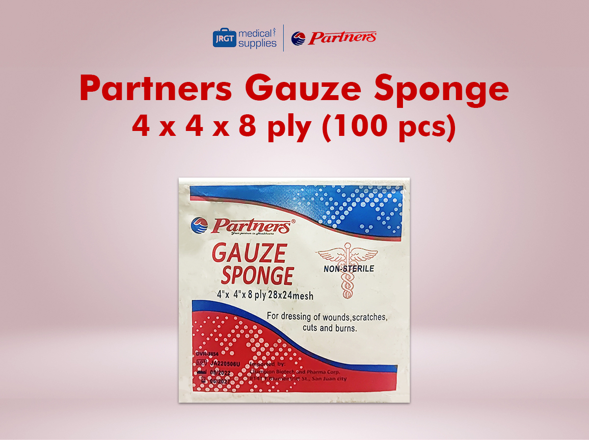 Partners Gauze Sponge 8-Ply 4x4 Non-Sterile Wound Care Pads - Highly ...