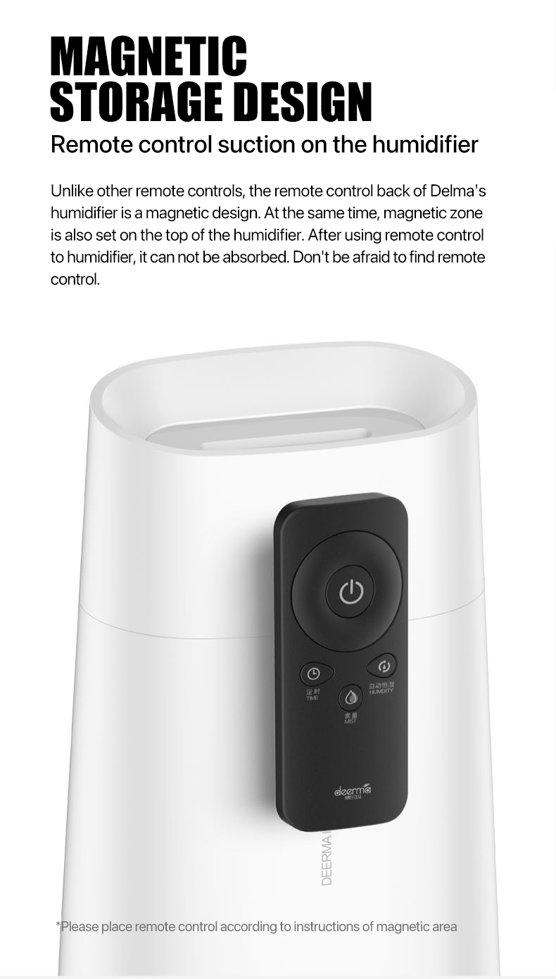 Deerma LD220 Air Humidifier 4L Cool Low Noise Floor Humidifier LED ...