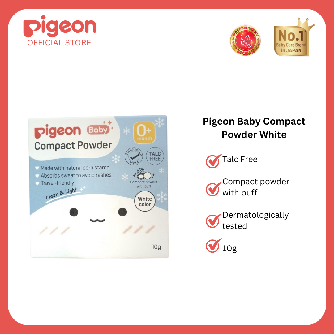 Pigeon Baby Compact Powder White | Shopee Philippines