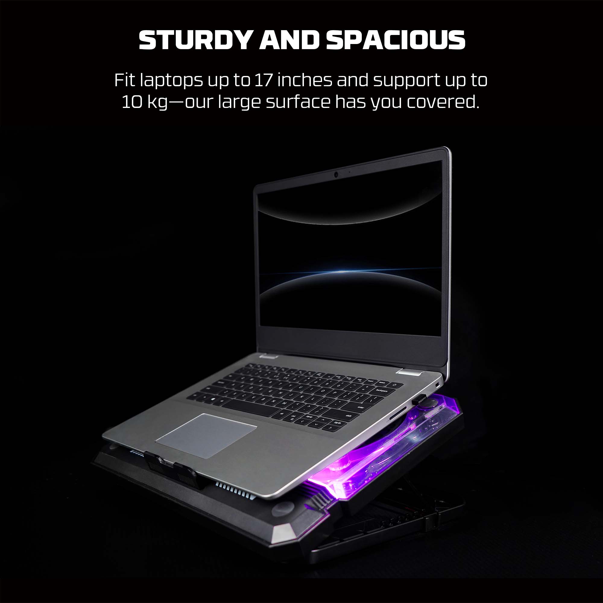 Fantech NC21 Notebook Cooler Laptop Colling Pad with RGB Lighting ...