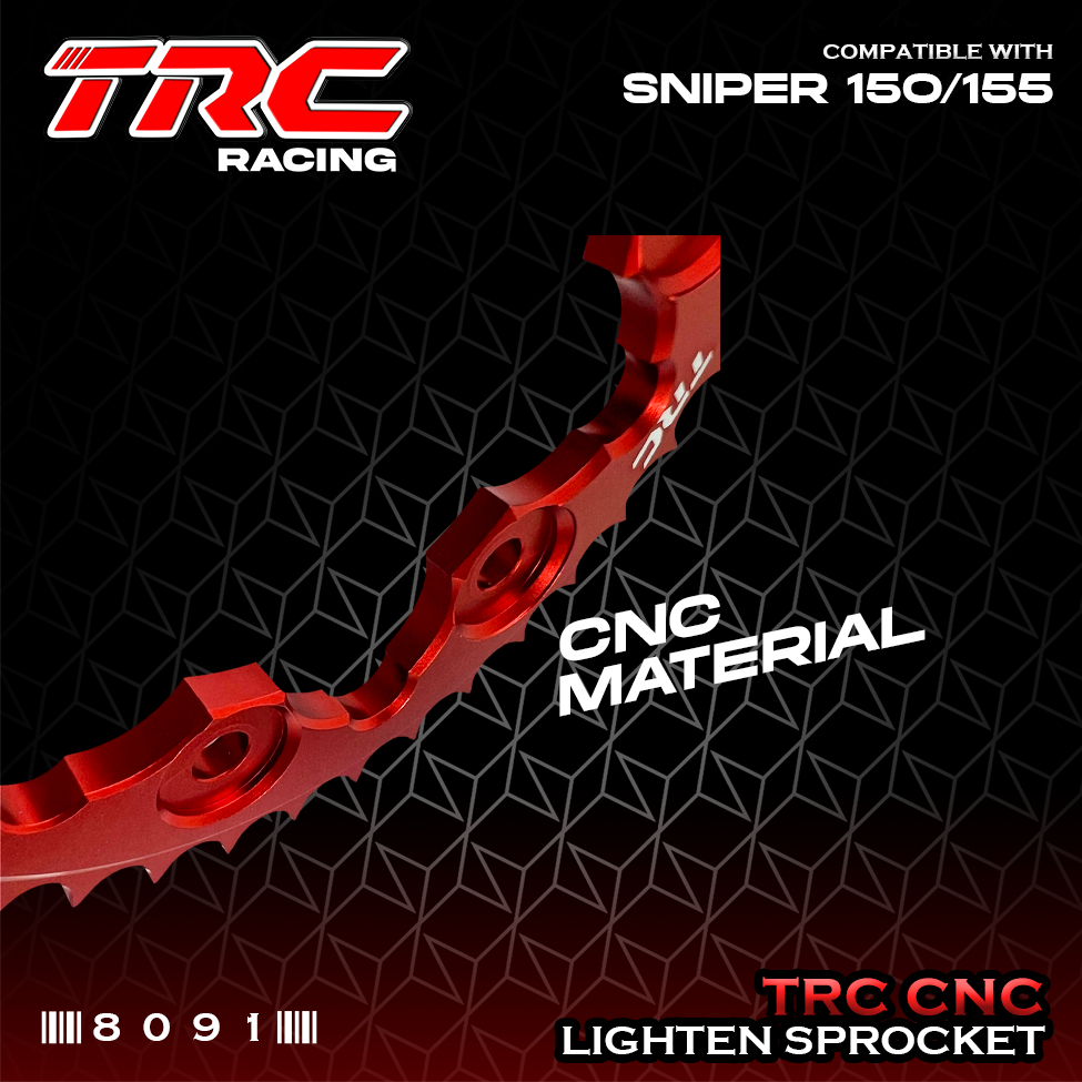 TRC Racing CNC LIGHTEN SPROCKET 47T/428 for SNIPER 150/155 8091 ...