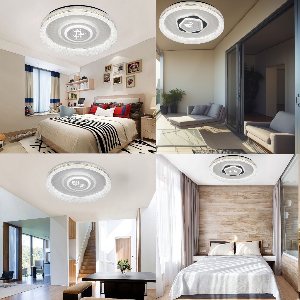 3 color Ceiling Light LED Ceiling Light Living Room Bedroom Modern ...
