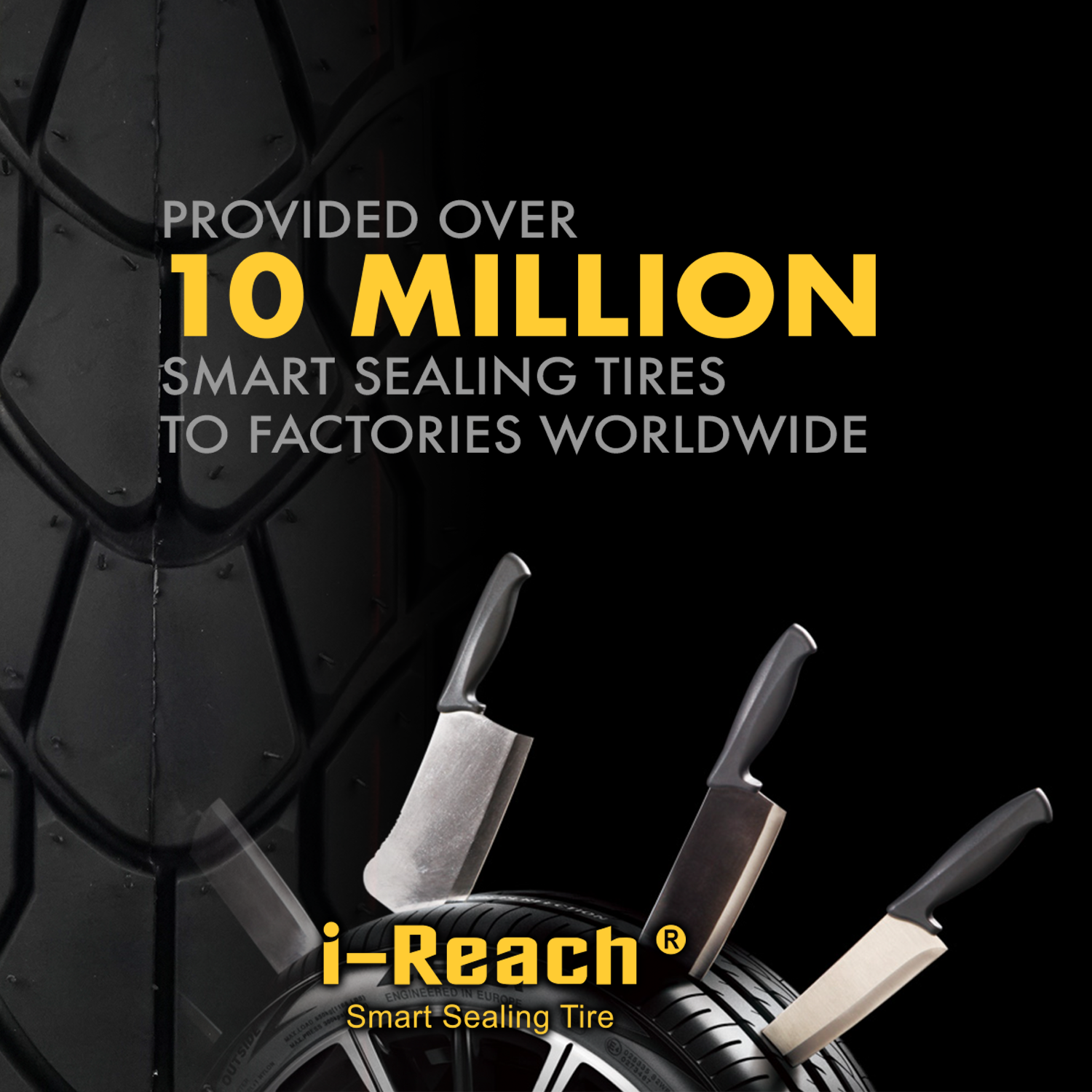 i-Reach Smart Sealing Tire Self-Repair Technology 14inch Wet & Dry ...