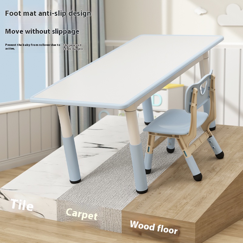 120CM Adjustable Study Table for Kids with Chairs Study Table with ...