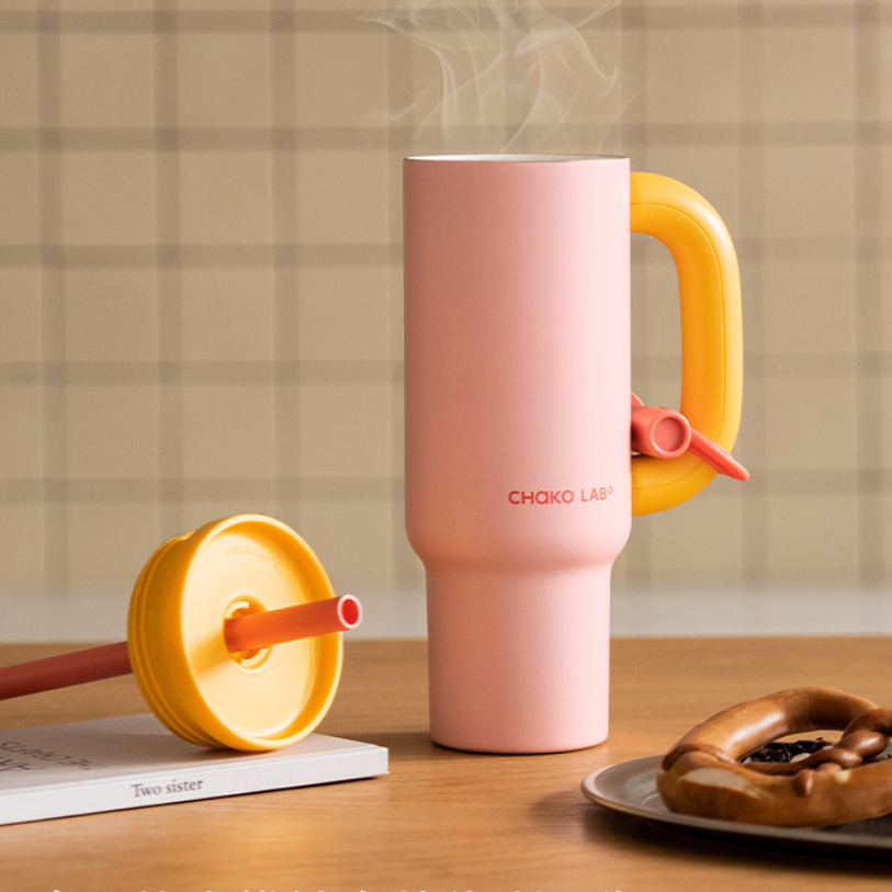 CHAKO LAB CERAMIC BAWANG 1050ml INSULATED SPILL PROOF TUMBLER WITH ...