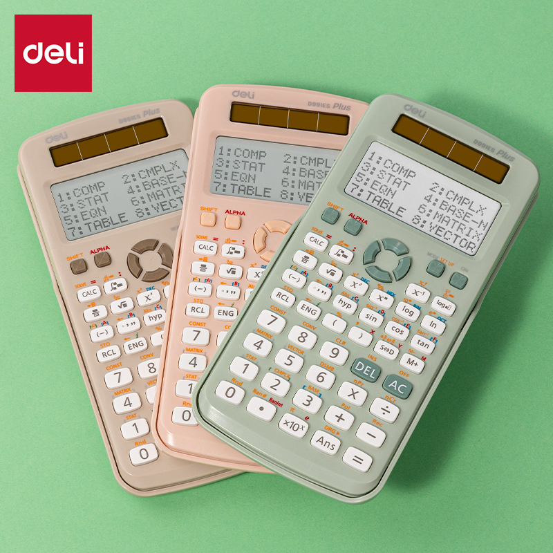 Deli Scientific Calculator Dual Power Portable Electronic Function ...