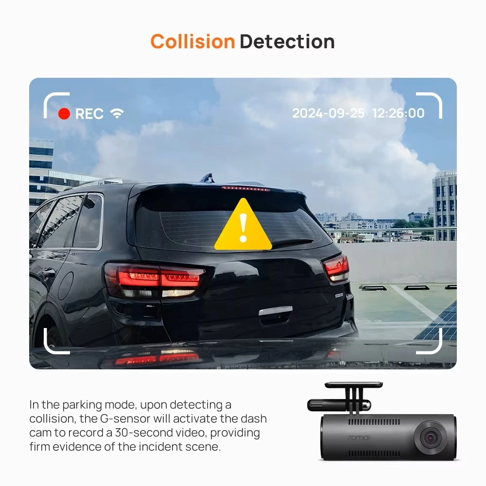 70mai M310 Dash Cam 2K QHD Night Vision Voice& Apps Control Time-Lapse ...