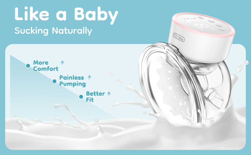 Dr.isla EB29 Breast Pump Wearable Electric Hands-Free 4 Modes 12 Levels ...