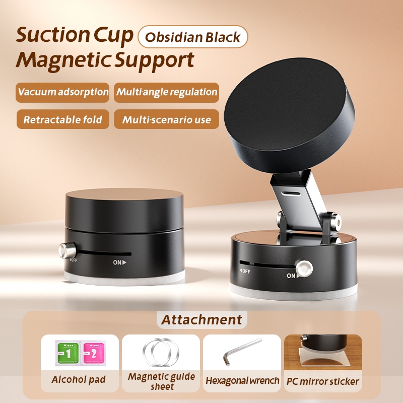 360° Adjustable Vacuum Magnetic Suction Cup Phone Holder, Hands-Free ...