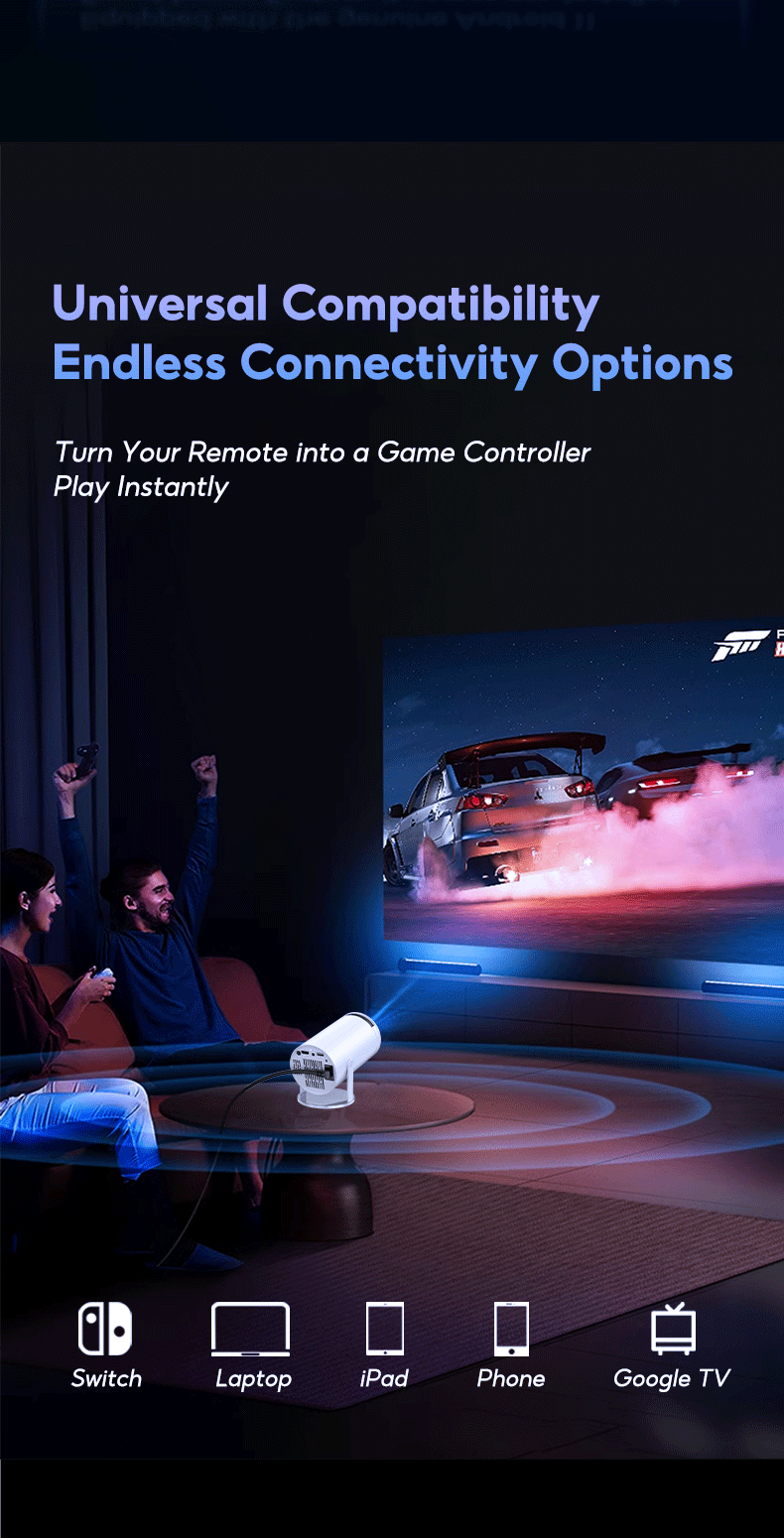 MODOFO Projector HY300/H713 Android 4k Projectors Portable Mini ...