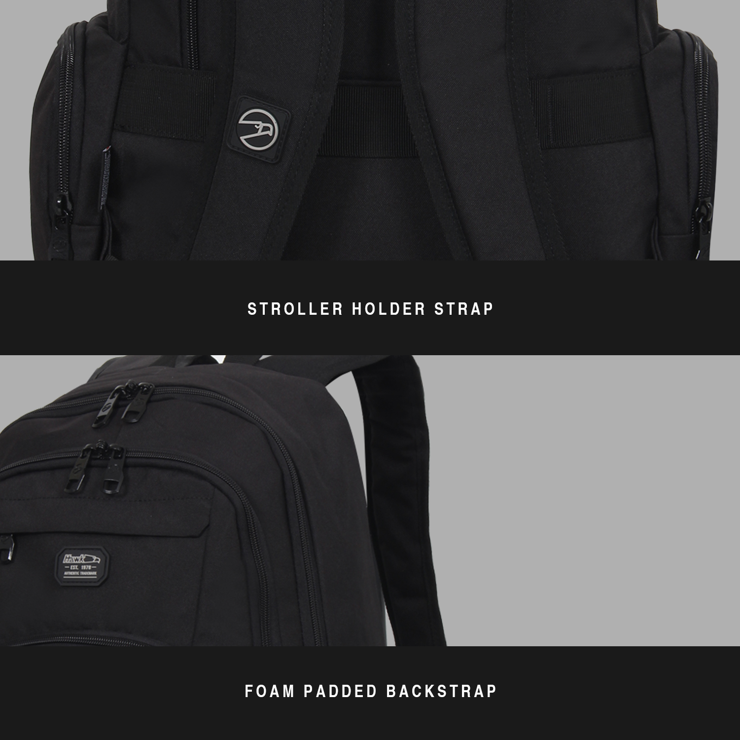 Hawk 5811 Corporate Backpack with VIRUPRO Anti-Microbial Protection ...