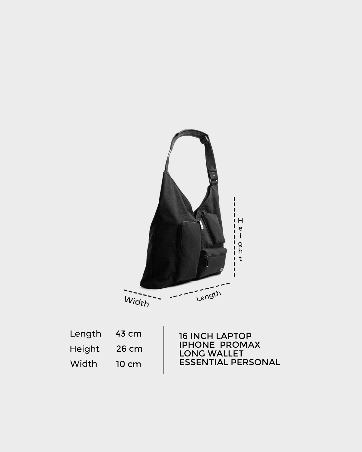 ALBERTO Unisex Lukas Shoulder Bag | Shopee Philippines
