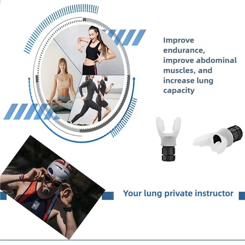 Adjustable Breathing Trainer Mouth Accessory Portable Vital Capacity ...