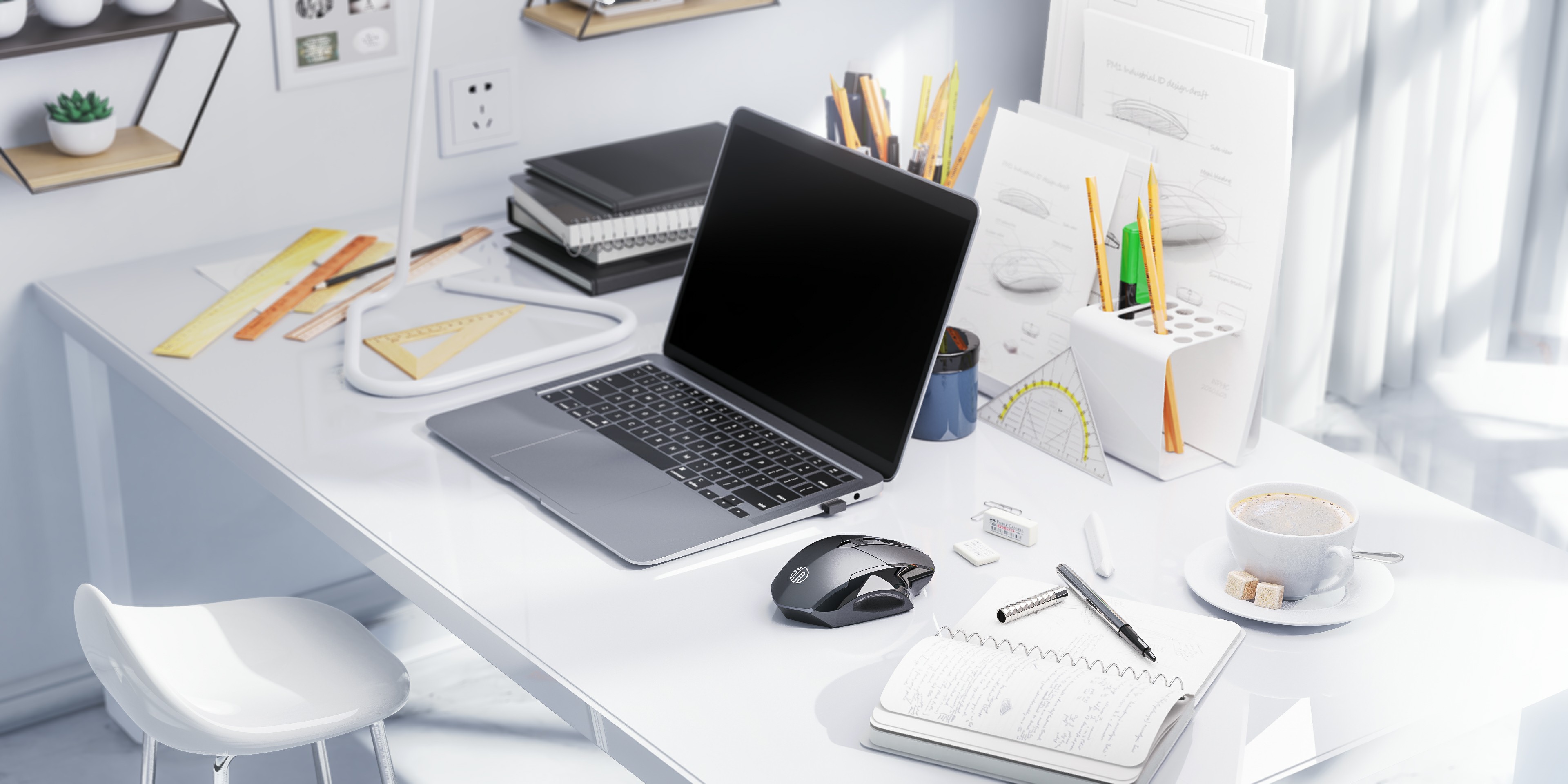 Inphic A1 Bluetooth Wireless Mouse Rechargeable Ergonomic Silent Mouse ...