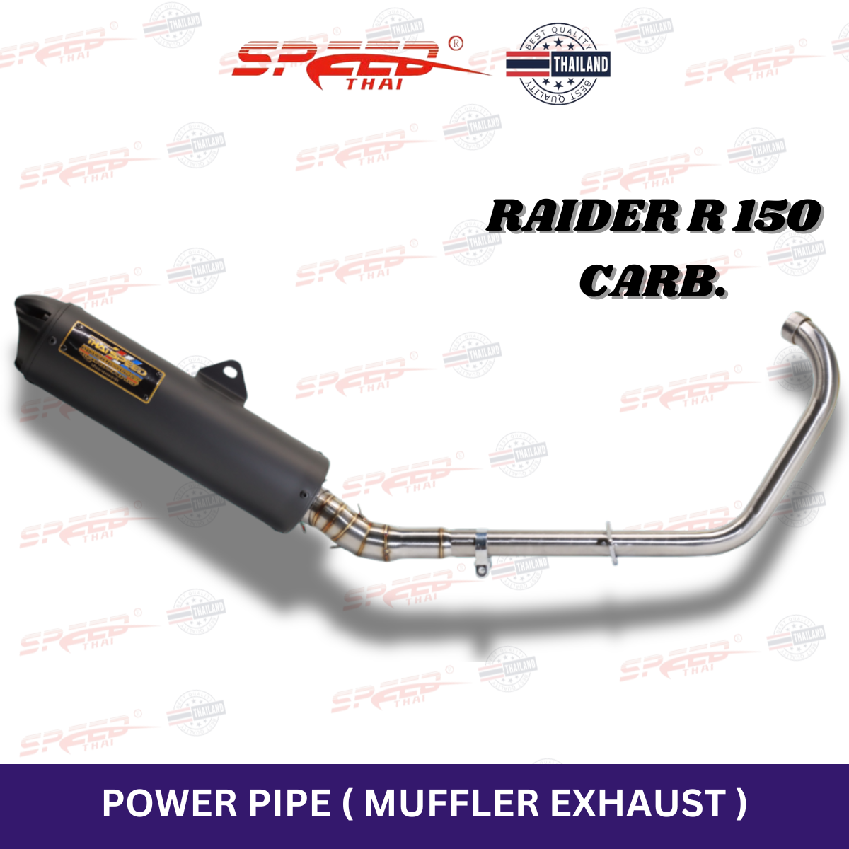 POWER PIPE SUZUKI RAIDER R 150 CARB. MUFFLER EXHAUST PIPE ( THAI-SPEED ...