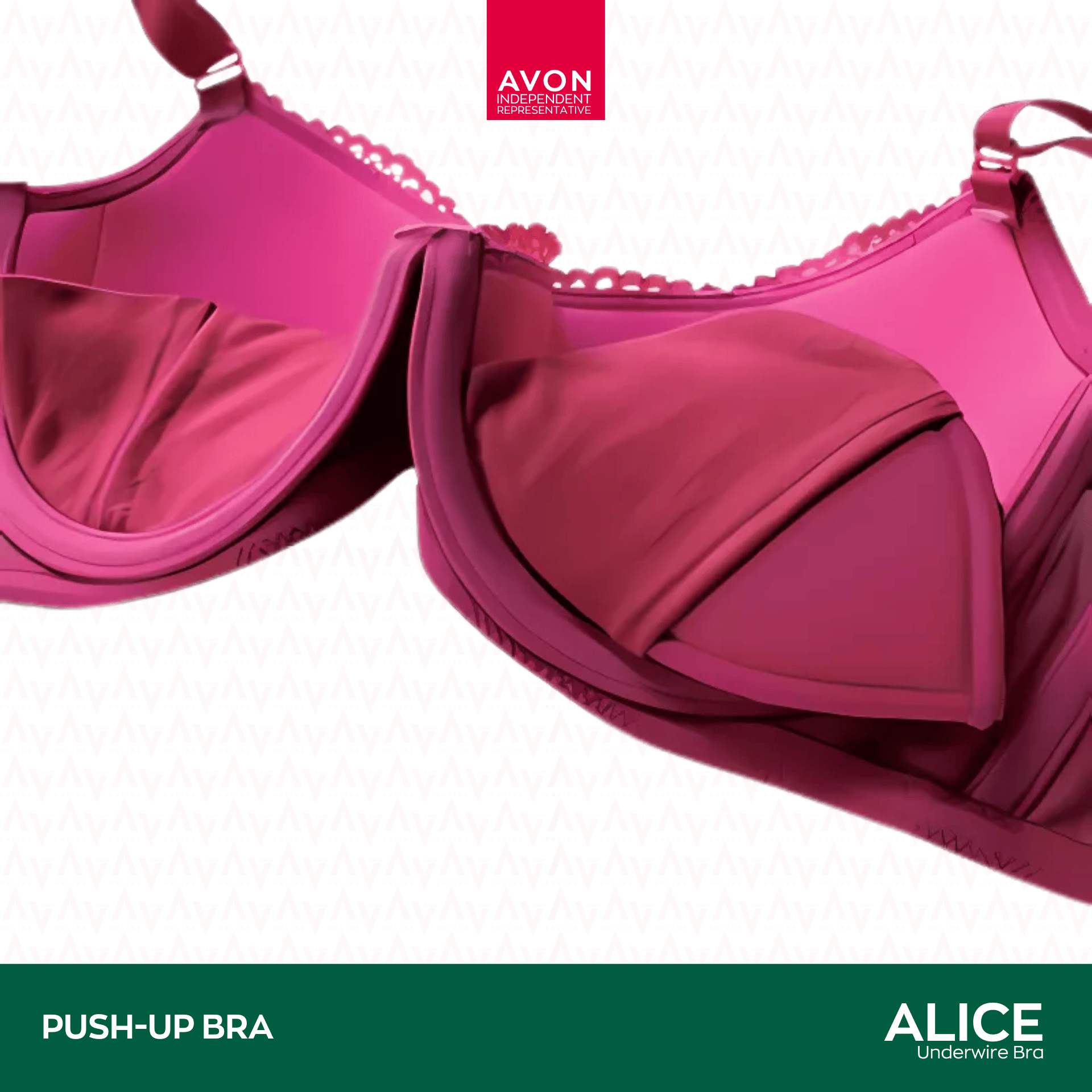AVON ALICE Underwire Push-Up Shapemakers Plus Size Bra (38B to 42B ...
