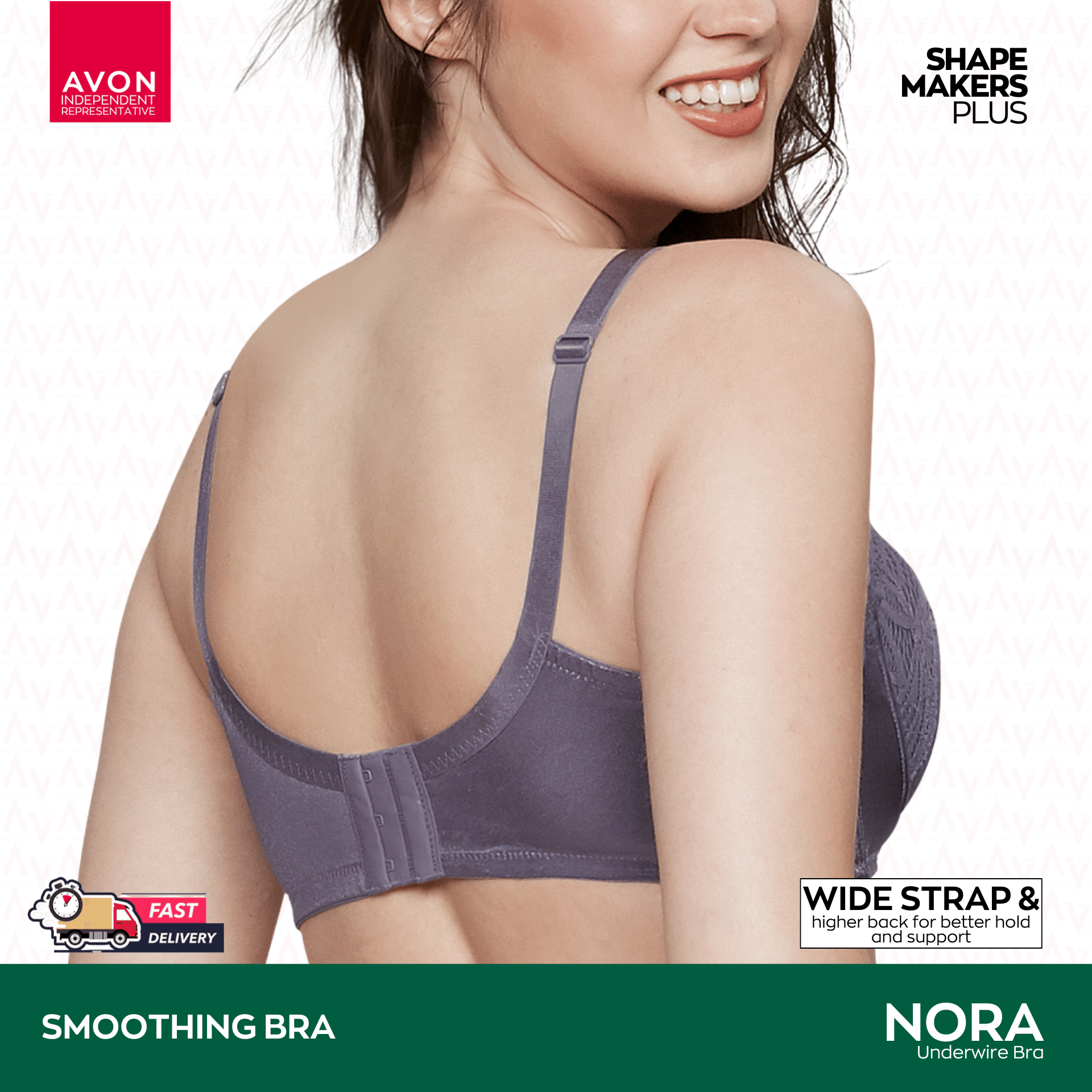 AVON Nora Underwire Smoothing Shapemakers Plus Bra (Dorothy, Josephine, Marion) | Shopee Philippines