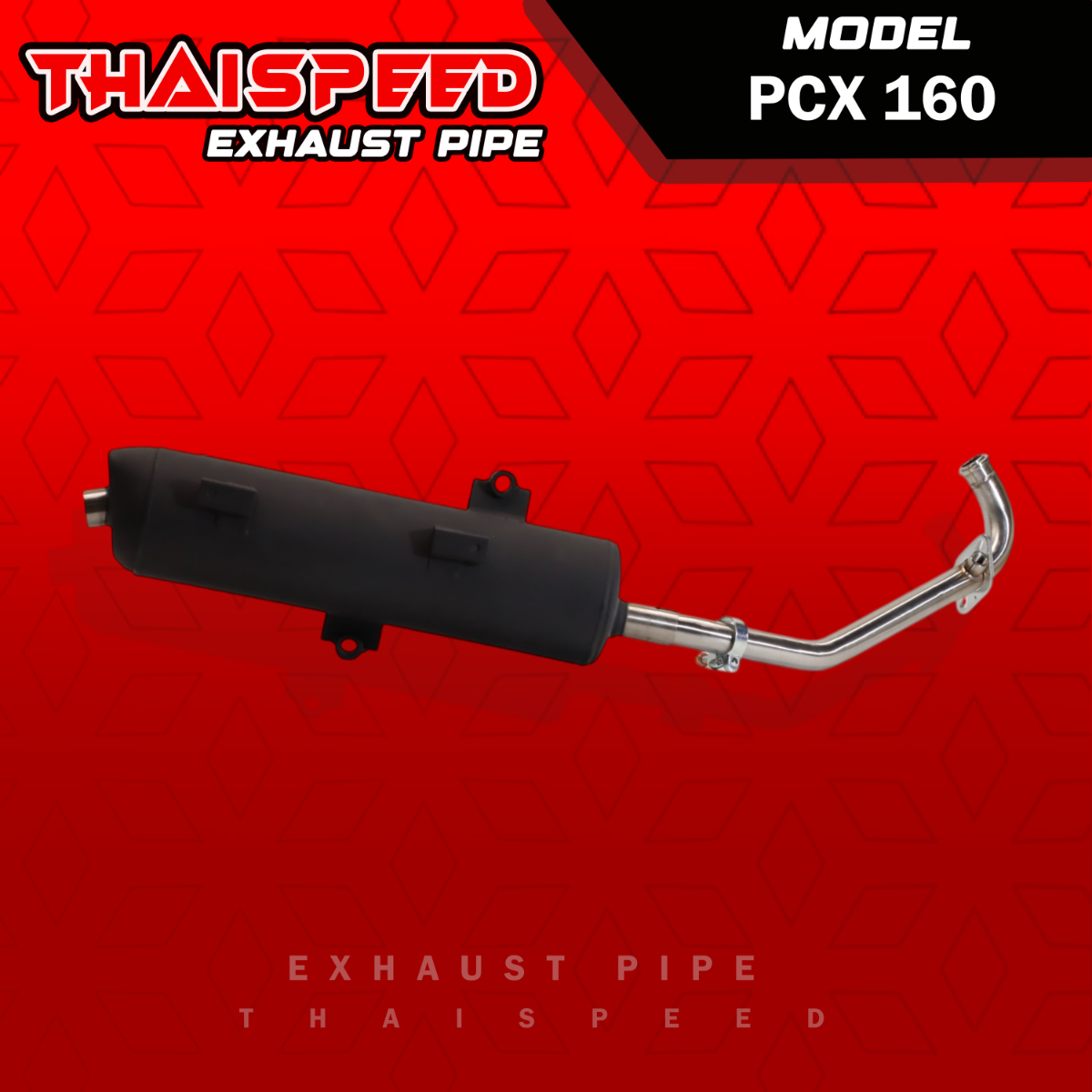 FIX PRO THAISPEED MUFFLER POWER PIPE WITH STAINLESS ELBOW AND SILENCER ...