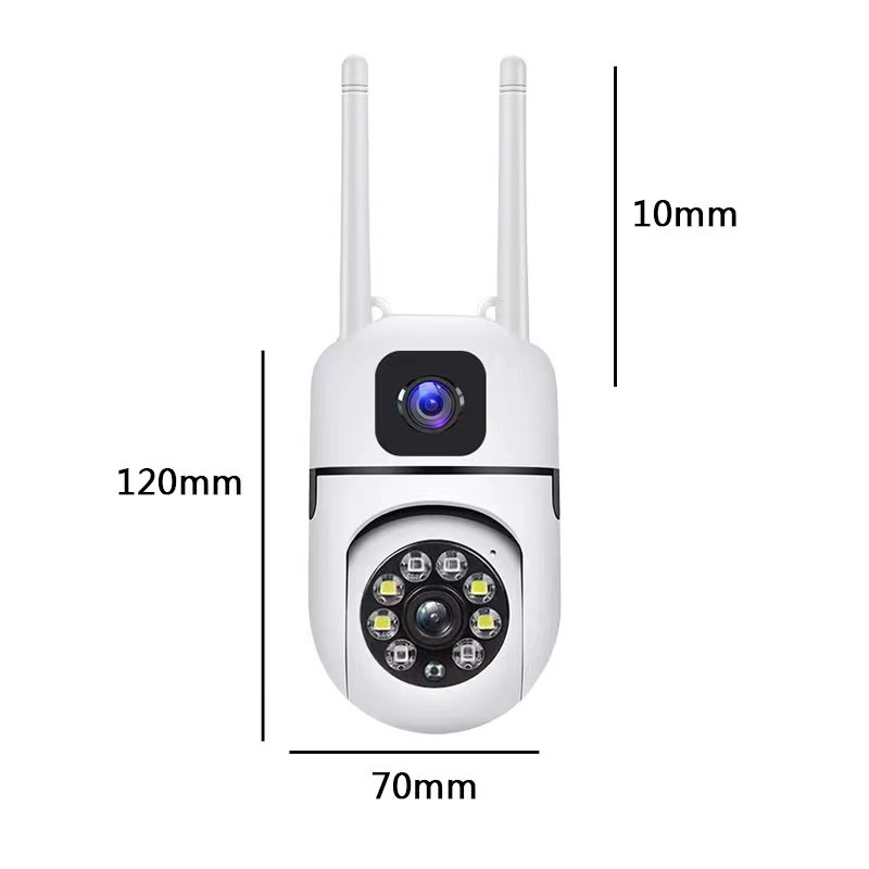 V380 PRO CCTV Camera Dual Lens No WIFI Needed 360°Panoramic Waterprof ...