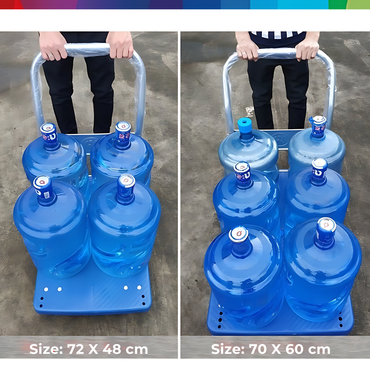 EVTOR Foldable Trolley Hand Capacity 500/1000KG Multifunctional Heavy ...