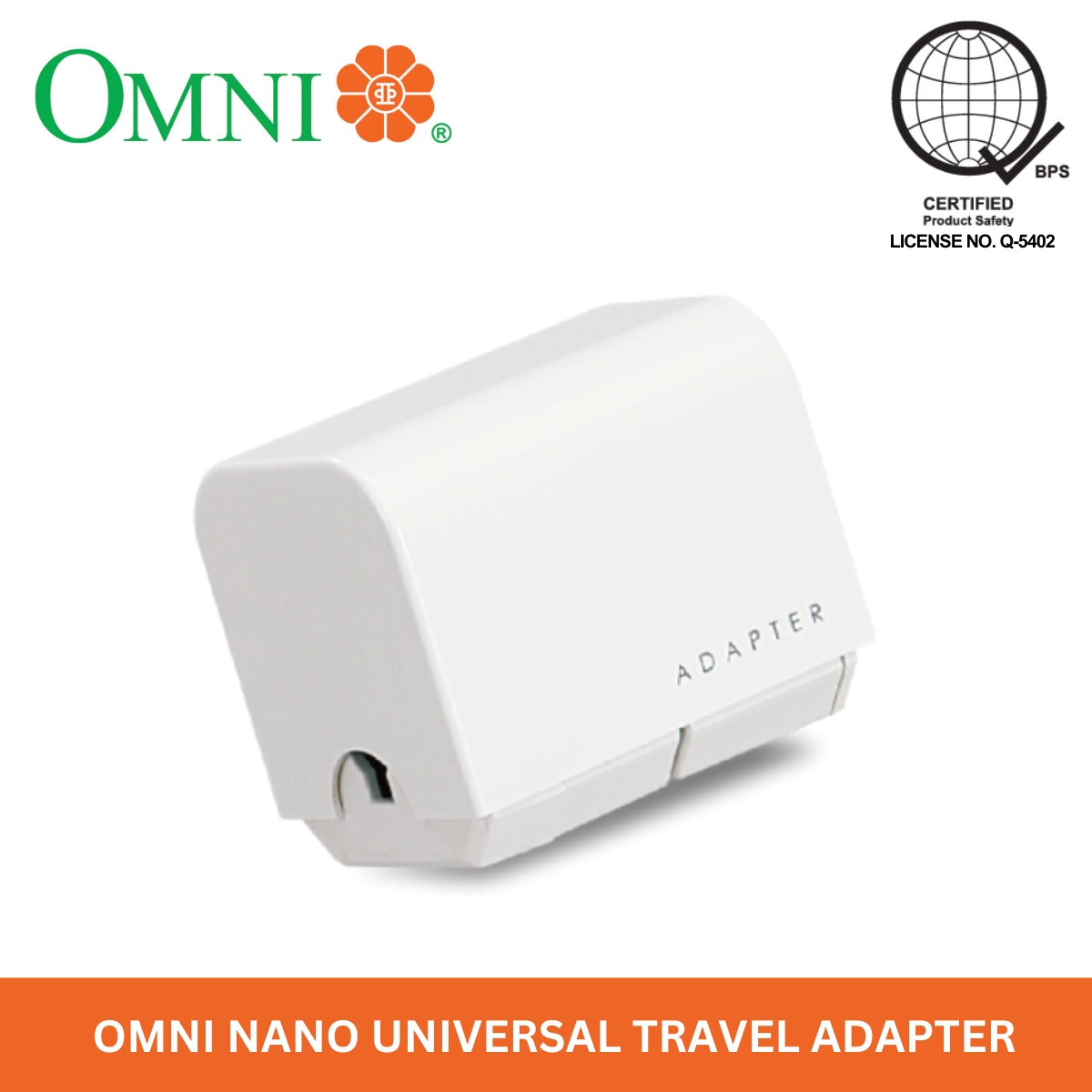 OMNI Nano Universal Travel Adapter EU/UK/US/AU WUA-004-PK | Shopee ...