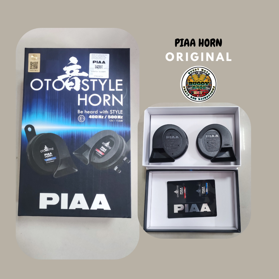 Piaa horn original with white and gold QR code free relay | Shopee Philippines
