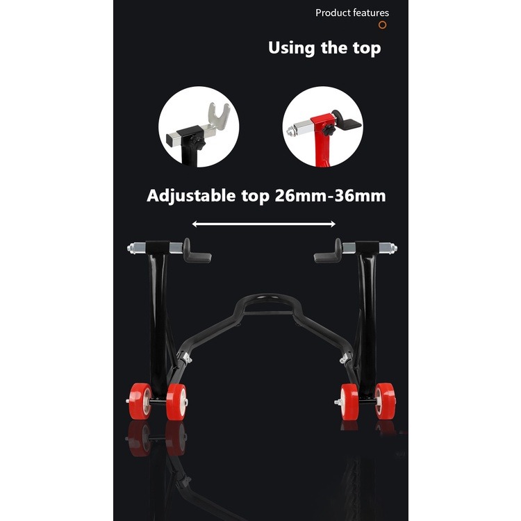 Motorcycle Paddock Stand 2 In 1 Universal Lifter Stand Parking Bracket Rear Wheel Support Frame ...