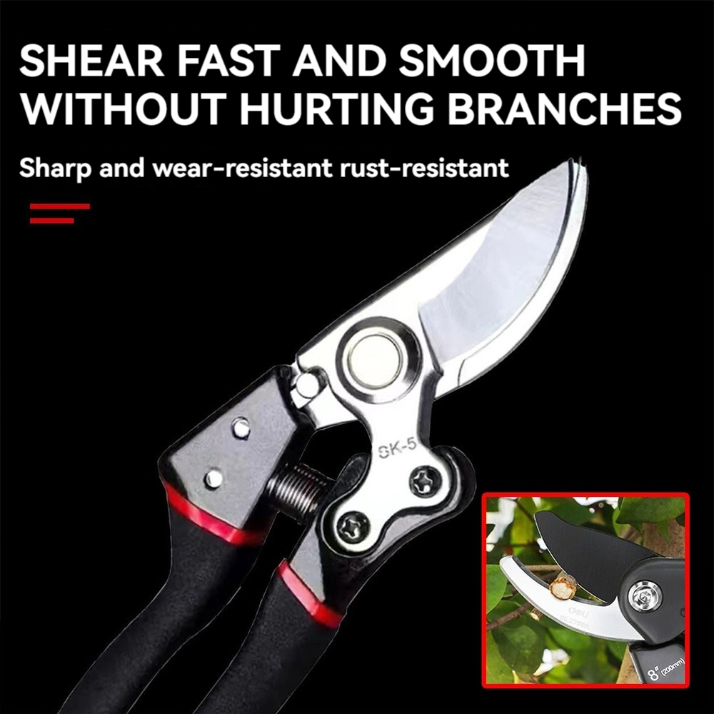 SK5 Gardening Pruning Shears High Carbon Steel Cutter Garden Plant Scissors Branch Hands Pruner ...