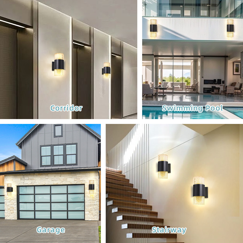 Bulb Replaceable LED Wall Light Waterproof E27 Outdoor Lighting Indoor ...