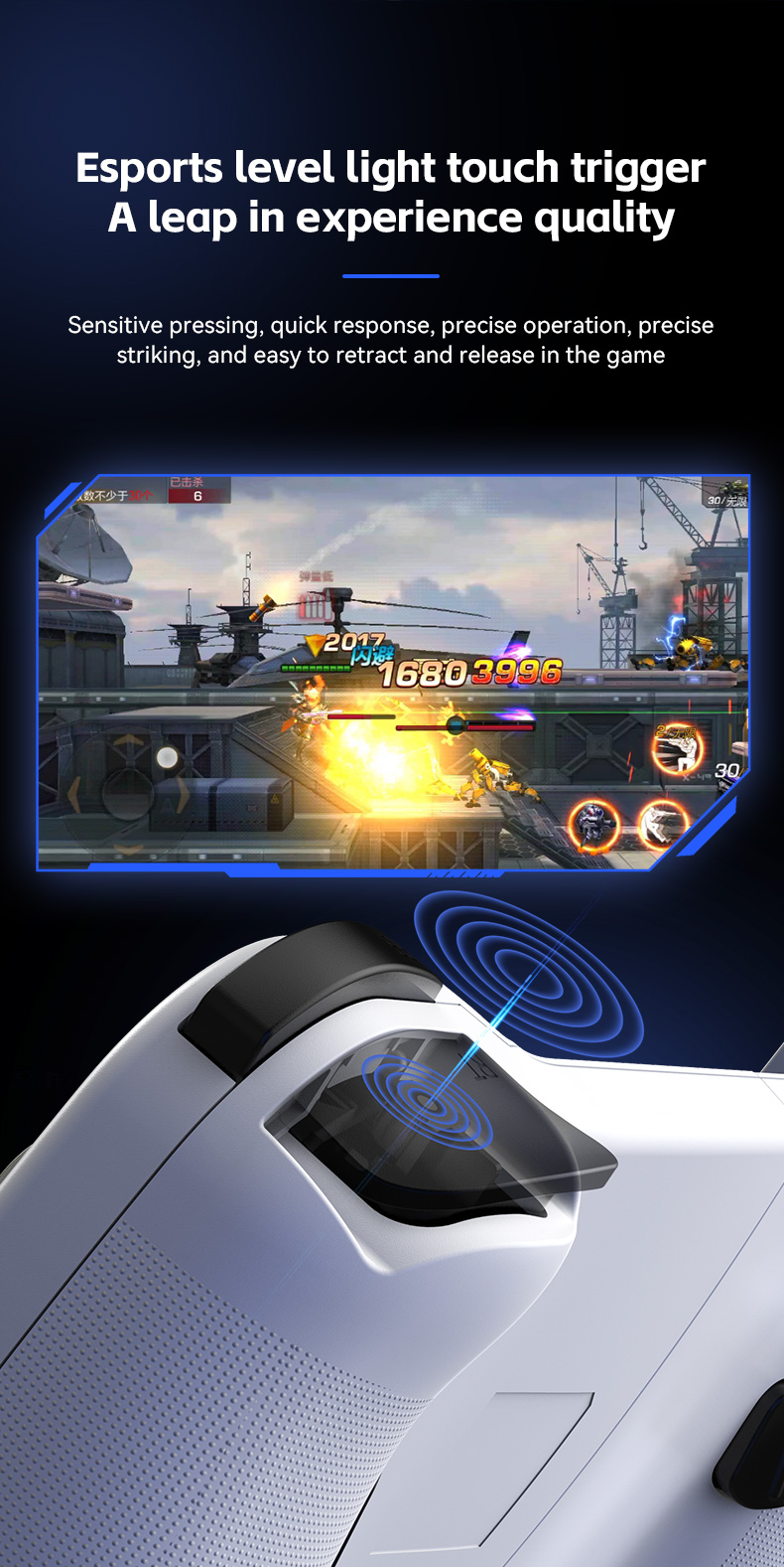 D3 Wireless Bluetooth Gamepad Telescopic Gaming Controller for CODM ...