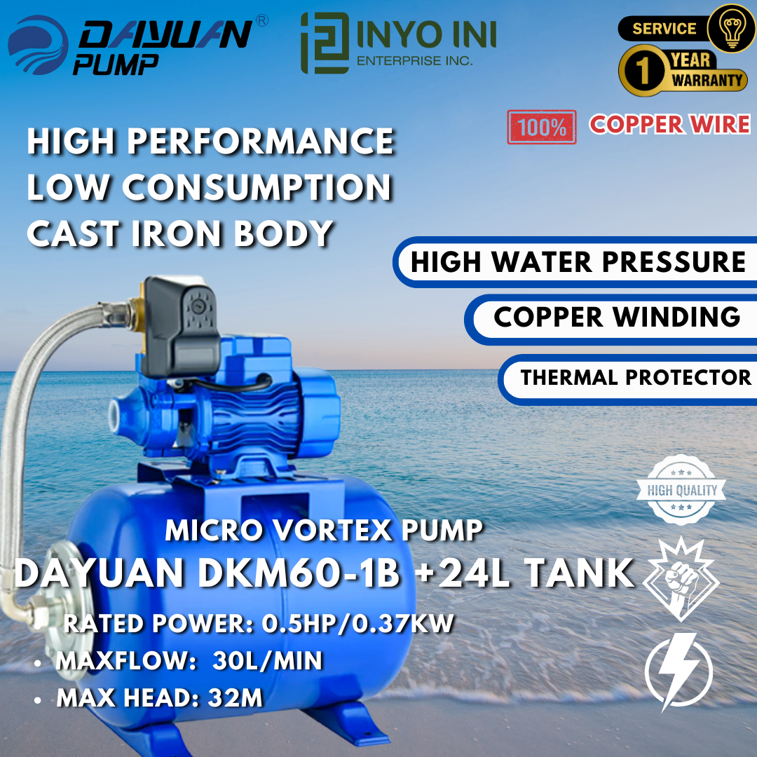 DAYUAN Vortex & Jet Pump Stainless Self Priming | 0.5HP, 0.75HP, 1.HP ...