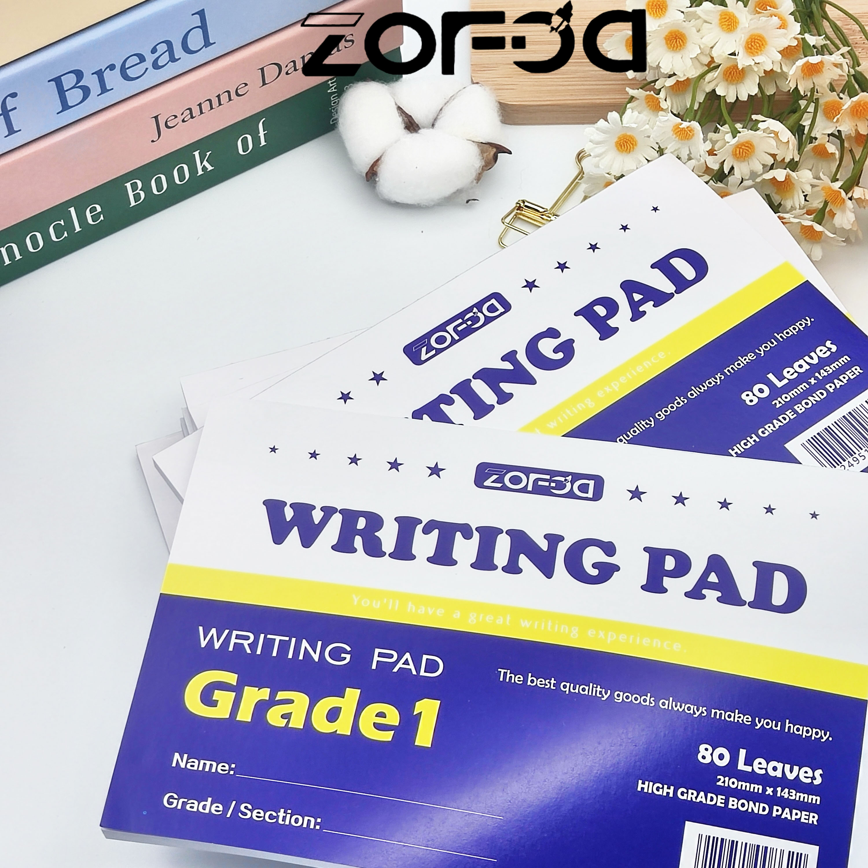 10PCS/Set 80Lvs Writing Pad Grade 1/2/3/4 Intermediate Pad School ...