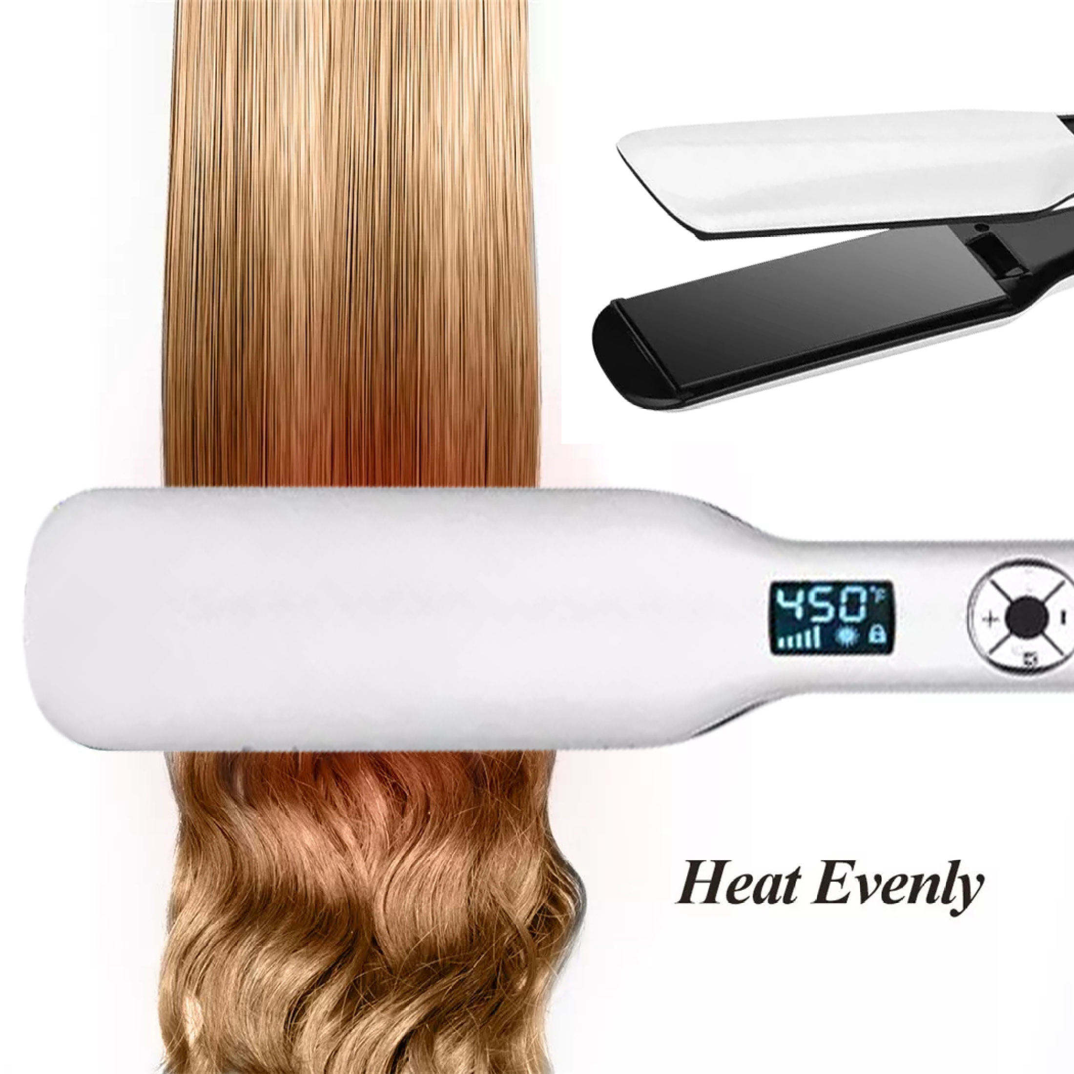 New Sokany hair straightener Professional Edition Electric Fast heat Hair Iron Ceramic hair iron ...