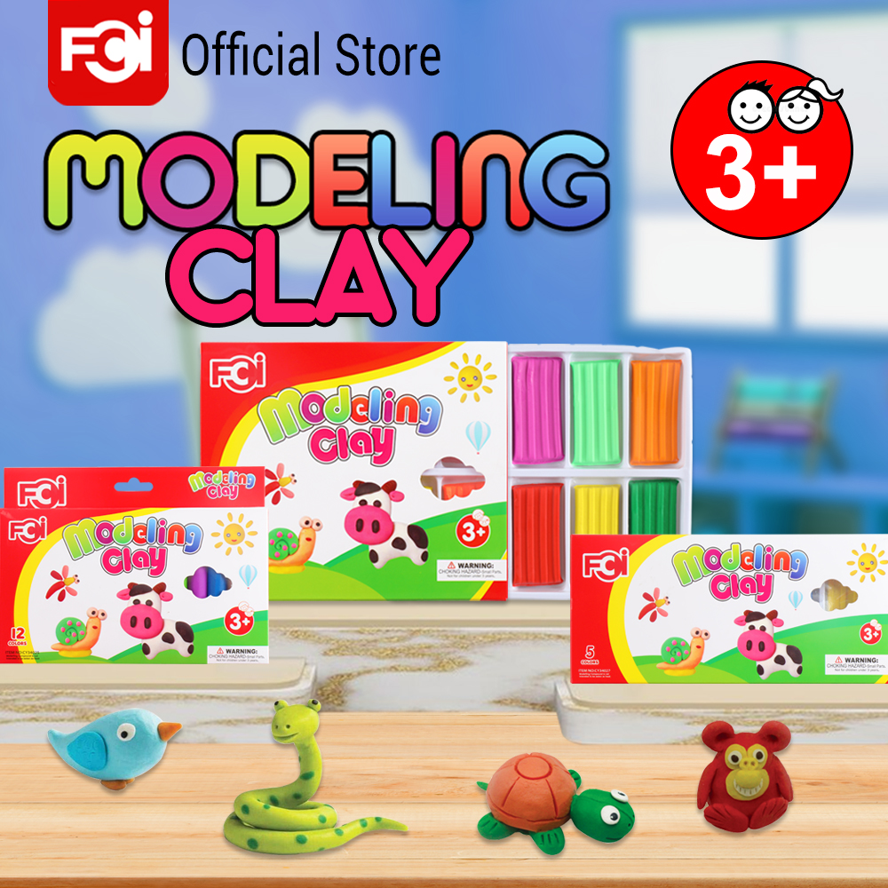 FCI Non Toxic Modeling Clays for Kids Educational Purposes, for DIY ...