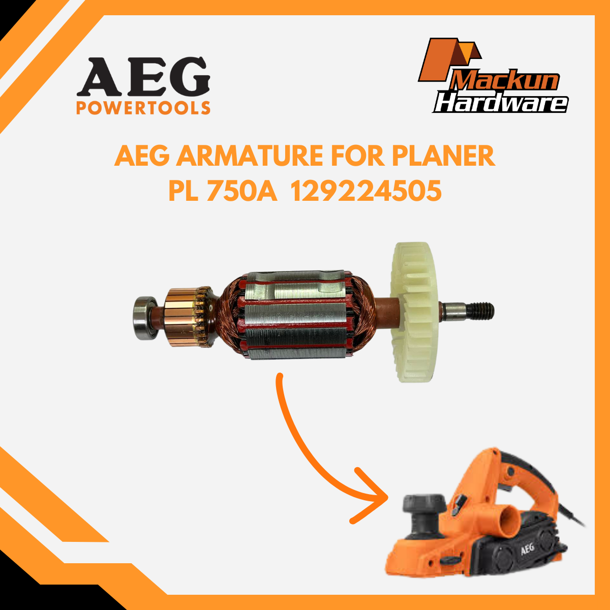 ORIGINAL AEG ARMATURE FOR POWER TOOLS (Planer, Polisher, Drills ...