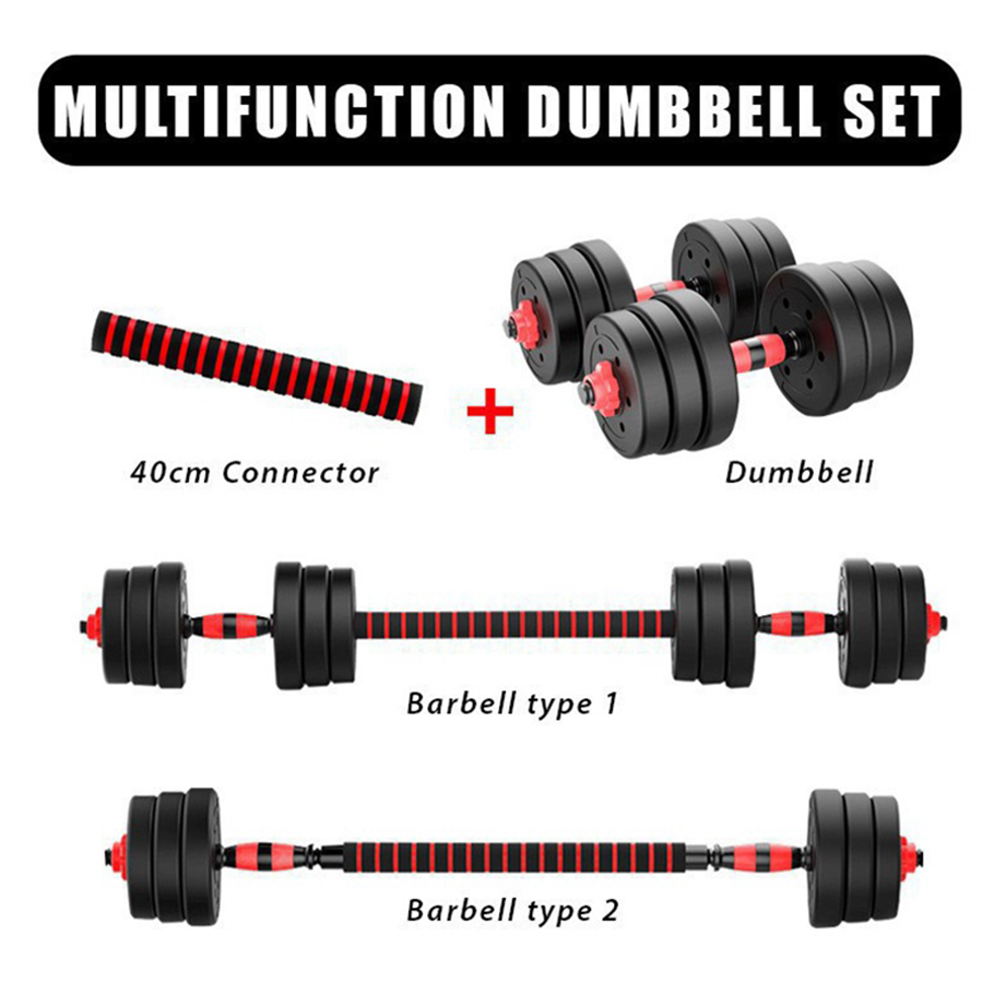 GT Dumbell Set for Men Dumbbell Pair Detachable 15~30 | 35~50Kg PVC Exercise Fitness 2 In 1 ...