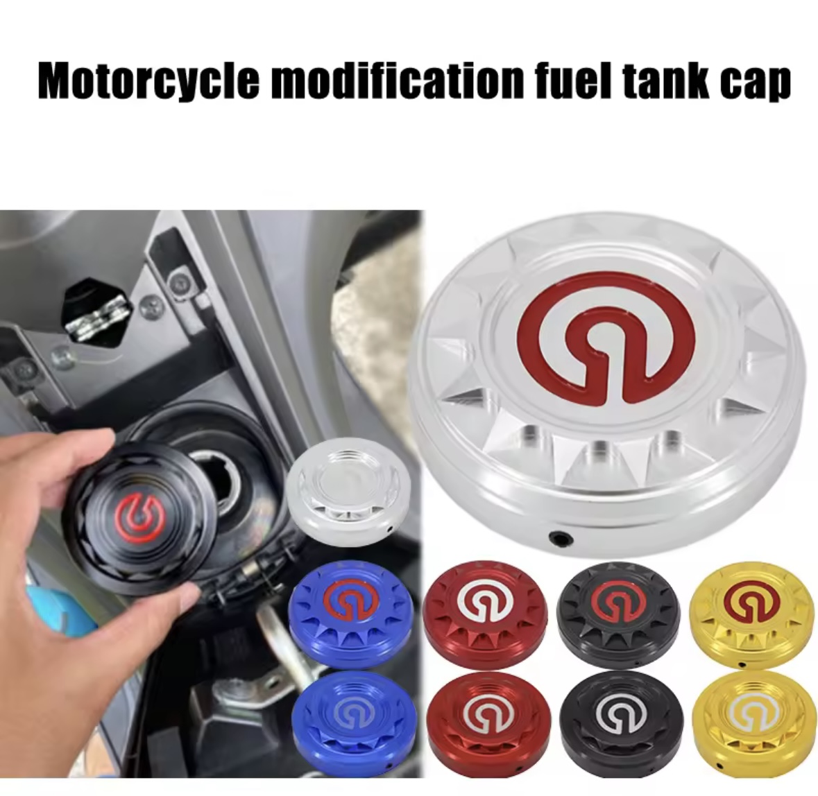 MOTORCYCLE GAS TANK CAP UNIVERSAL MODIFIED FUEL TANK CAP HIGH QUALITY ALUMINUM ALLOY V2 2020 ...