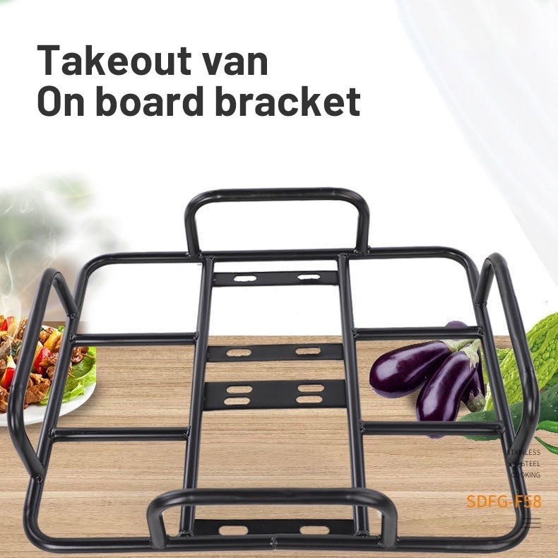 Motorcycle take-out box holder - including screws, adaptation Lalamove ...