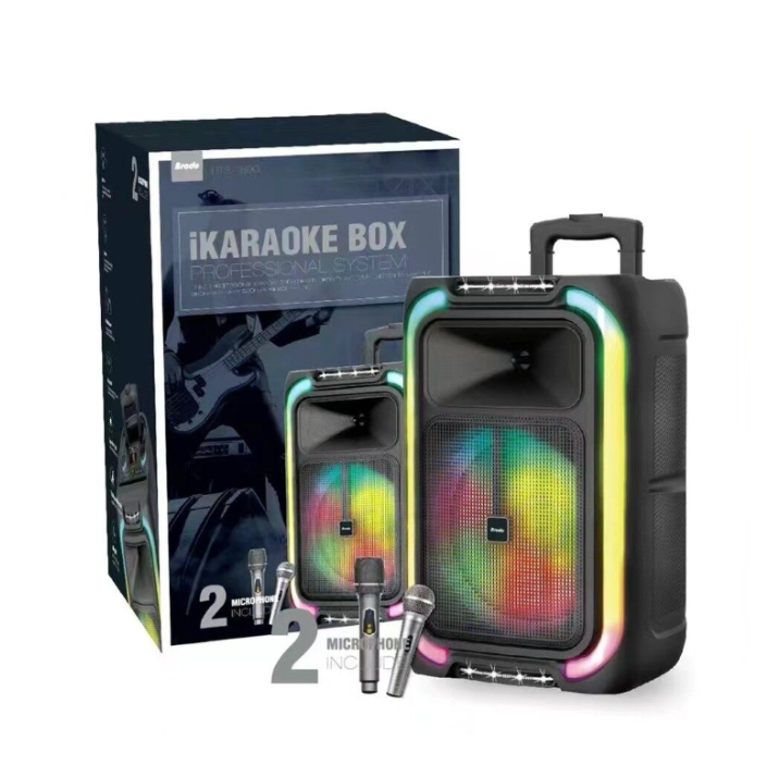 Brody BTS-1808/BTS-1809 12INCH Trolley IKARAOKE BOX Professional System ...