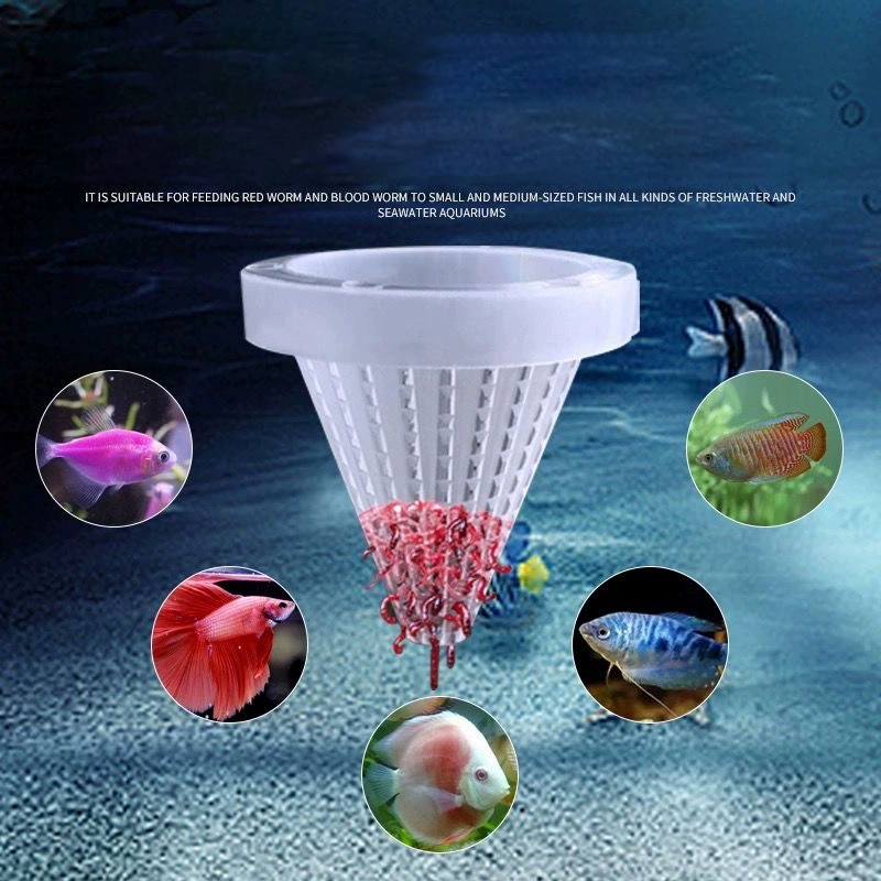 10sets Plastic Cone Feeder Blood Bug Feeder With Sucke Bloodworm Cup ...