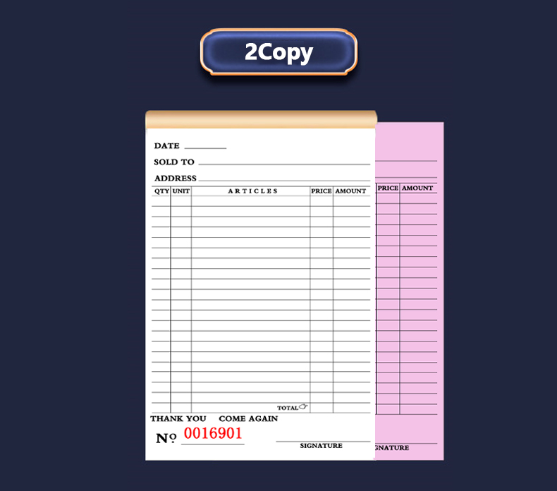 Delivery Receipt Temporary Resibo Paper With Carbon Official Receipt ...