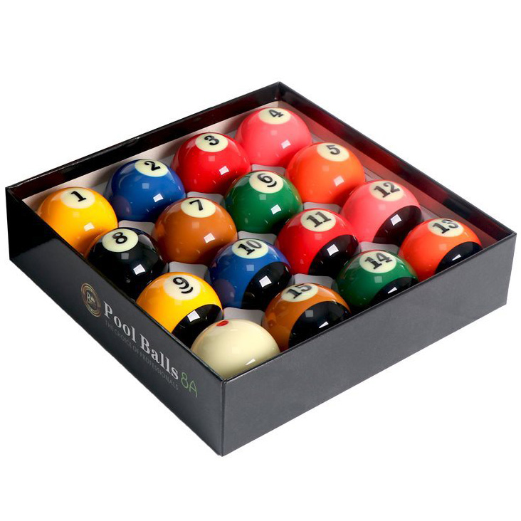 16Pc Premium Billiard Pool Balls Set 3A Black TV Billiards Table Balls ...
