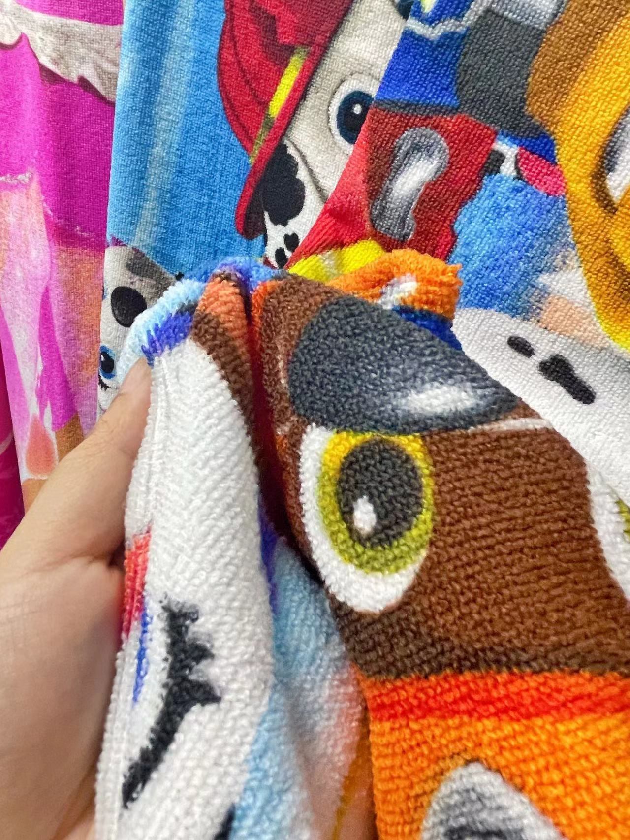 Imported KID fashion cartoon character towels baby bath towels swimming ...