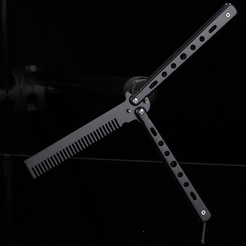 Practice Butterfly Comb Stainless Steel Foldable Design Barber Beginner ...