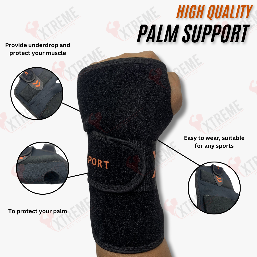 Palm Support Brace Adjustable Compression for Pain Relief Gym Sports ...