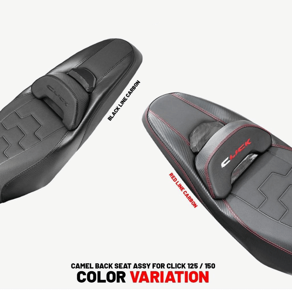 CLICK V1/V2 CAMEL BACK SEAT ASSY WITH EMBROID LOGO CARBON DESIGN FOR ...