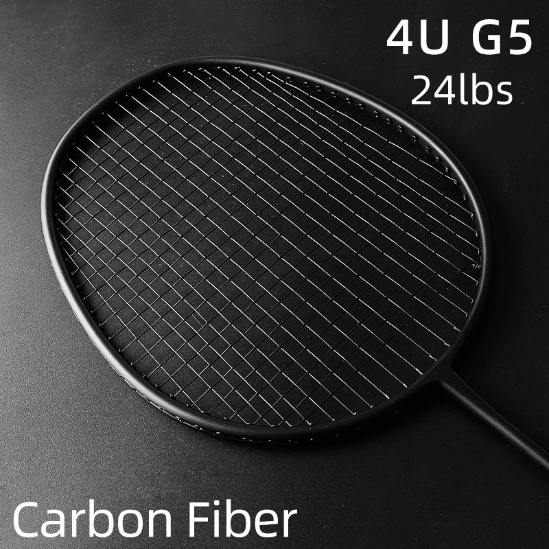 4U G5 24lbs Badminton Racket Original Carbon Fiber Professional High ...